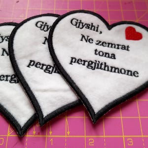 Personalised Heart Shaped Memory Patch Memory Bear Patch Memory Cushion Patch Embroidery Patch ...