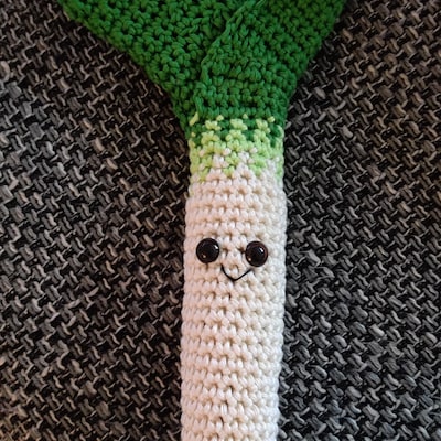 Leek Crochet Pattern, Amigurumi Leek Pattern, Toy Food Crochet Pattern ...