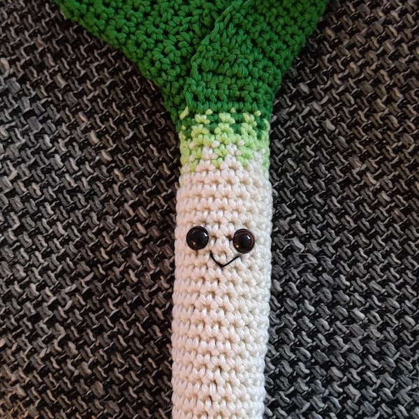 Leek Crochet Pattern, Amigurumi Leek Pattern, Toy Food Crochet Pattern ...