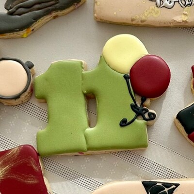 Number Zero 0 With Balloons Cookie Cutter Birthday Party Celebration ...