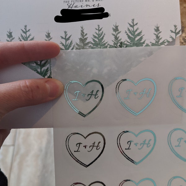 Personalized Wedding Stickers, Wedding Favor Stickers, Heart Stickers ...