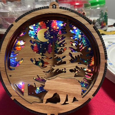 DXF, SVG File for Laser Christmas Nativity Scene Set With Led Lights ...