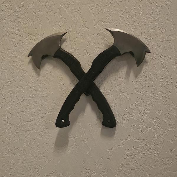 Tomahawk Wall Mount Double, Display Axe Holder Handmade, Wall Mount for ...