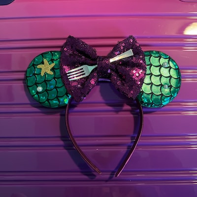 Mermaid Mouse Ears, Mermaid Minnie Ears, Little Mermaid Minnie Ears ...