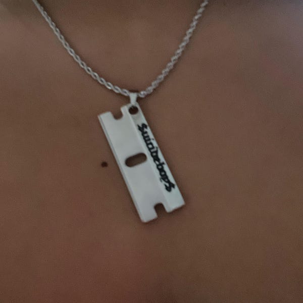 XXXTENTACION Necklace! Stainless Steel & Red Enamel Pendant + Choice of ...