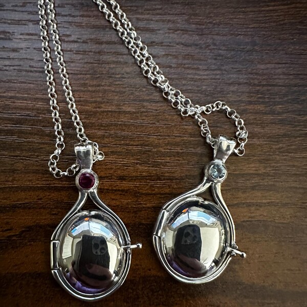 Lot of Hand 3 Made SOLID 925 Sterling Silver H2O Just Add Water Pendant ...