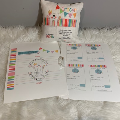 TOOTH TRACKER RECEIPTS Whimsy Record Lost Teeth & Leave a Receipt Print ...