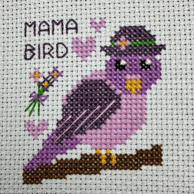 Papa Bird Father's Day Cross Stitch - Etsy