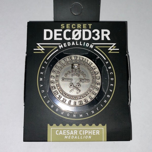 Secret Decoder Medallion - Etsy