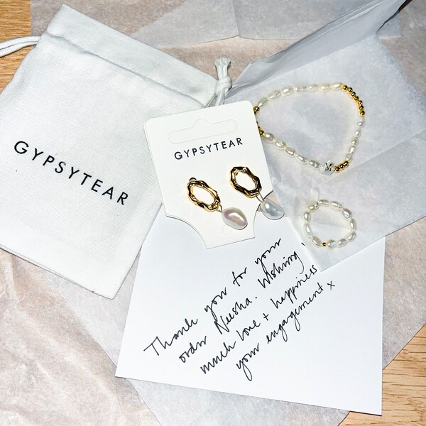 Love Letters • Handmade High Quality Gold Plated Letter Beaded ...