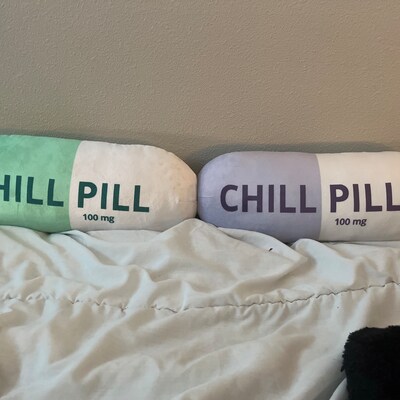 Chill Pill Decorative Throw Pillow Gift for Home, Apartment, Dorm Room ...