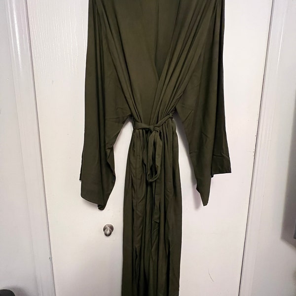 Green Robe for Men, Bath Robe for Men, Caftan Robe Djellaba, Kaftan ...