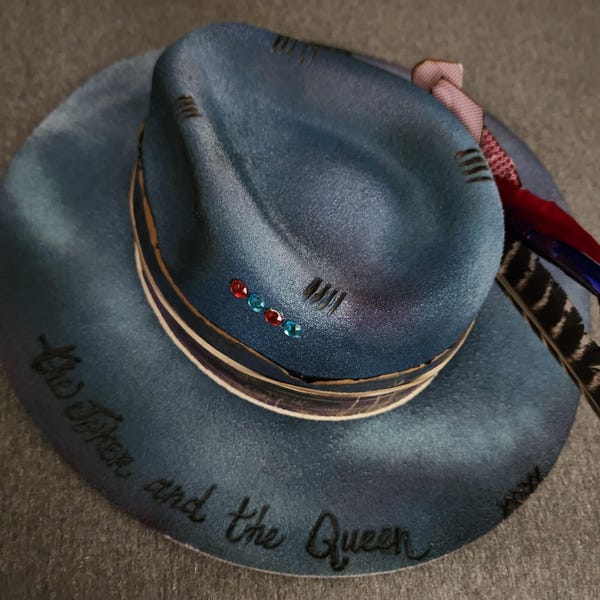 FANCY RANCHER Custom Burned Hat. - Etsy