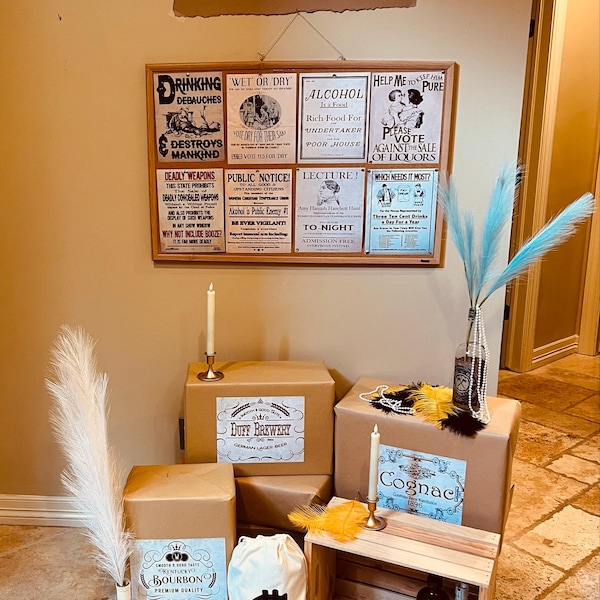 Huge Printable Speakeasy Banner, Downloadable Custom 1920s Bar Sign ...