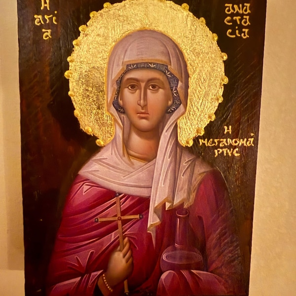 Jesus Christ Blessing Handmade Orthodox Icon Handmade Greek Orthodox ...