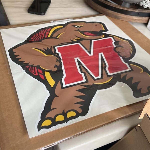 Maryland Terrapins Vinyl Mascot Decal Sticker Officially Licensed - Etsy