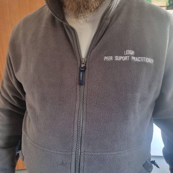 Personalised Embroidered Fleece Jacket-custom Text Work Wear Zip up ...
