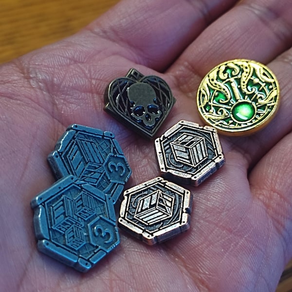 12x Encounter Tokens, Map Tokens for Scythe and Expeditions, Metal ...