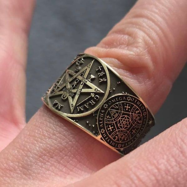 Secret Seal of Solomon Adjustable Ring Lesser Key of Solomon Seal ...