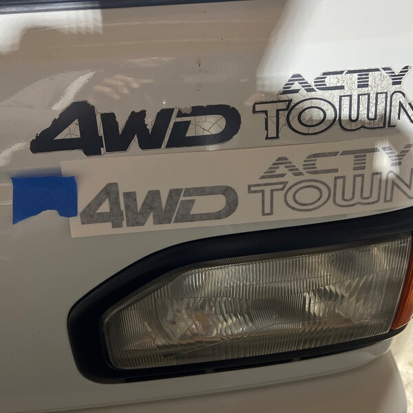 Carry 4WD Kei Truck 3-color Set Mini Truck Decals Outdoor Vinyl for ...