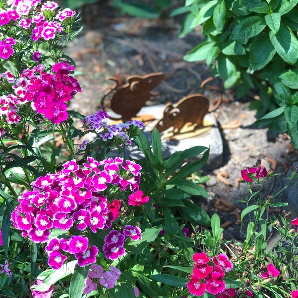 Rusty Metal Mouse Gift / Tiny Mouse Garden Gift / Metal Mice Decoration ...