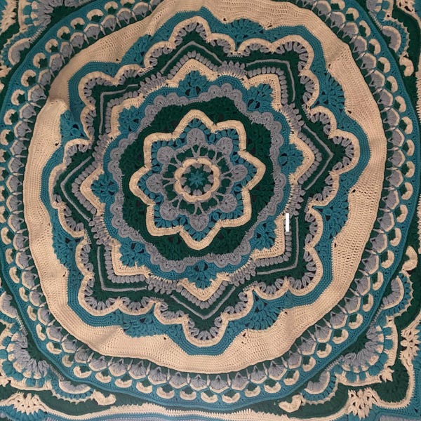 Crochet Blanket Pattern Pdf File BLOOMING HOPE Blanket Pattern Photo Tutorial Girl Vintage Vibe ...