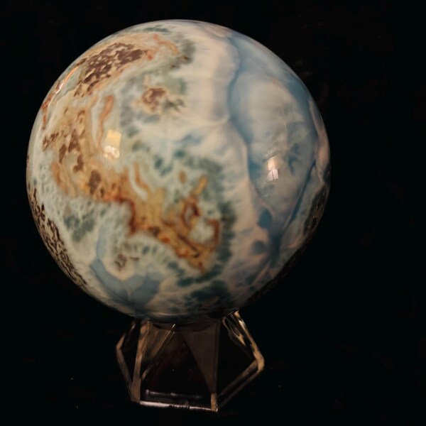 Delightful Larimar 59mm Sphere,aaa Larimar,larimar Stone,healing Stone ...