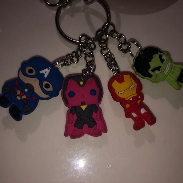 Avengers Marvel Keyrings/keychains | Cartoon Guardians of Galaxt S Dc ...