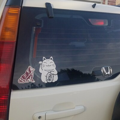 Lucky Cat Maneki Neko Car JDM Sticker JAP Tuner Drift - Etsy