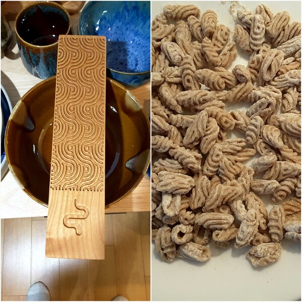 Boho Rainbow Pasta Shaping Board Handcrafted for Cavatelli and Gnocchi ...