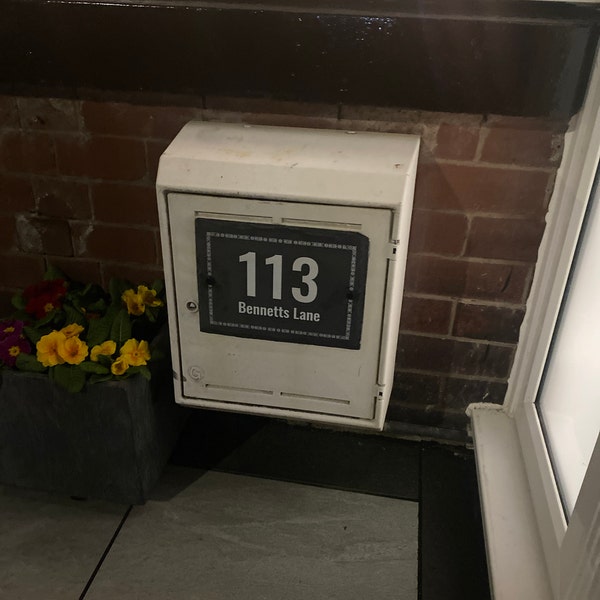 Rustic Slate Door Number, Slate Gate Sign Plaque, Stone Home Number ...