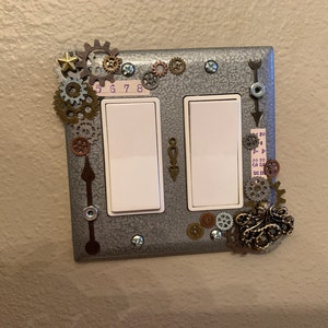 Bronze Industrial / Steampunk Outlet Cover is Individually Handcrafted ...