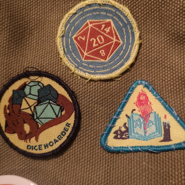 RPG Scouts: Dice Hoarder Patch - Etsy