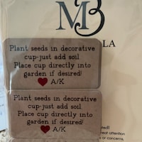 Plantable Seed Paper Hearts Large, Seed Favors, Wildflower Seeds, Seed ...