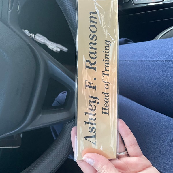 Personalized Office Name Plate, 2x8 or 2x10, Laser Engraved - Etsy