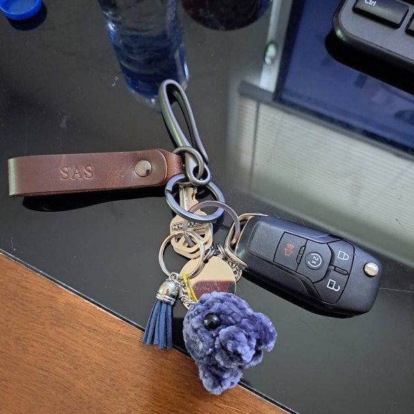 Pocono Utility Belt Leather Key Ring Clip Key Holder Keychain - Etsy