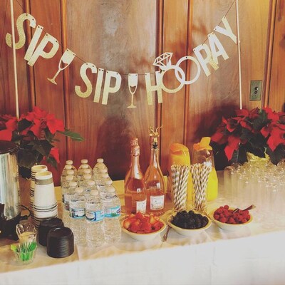 Sip Sip Hooray Bachelorette Party Banner Cheap Wedding Bridal - Etsy