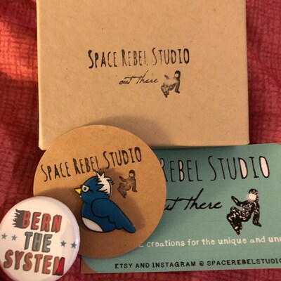 Bernie Sanders Pin Badge Birdie 2020 Revolution Not - Etsy