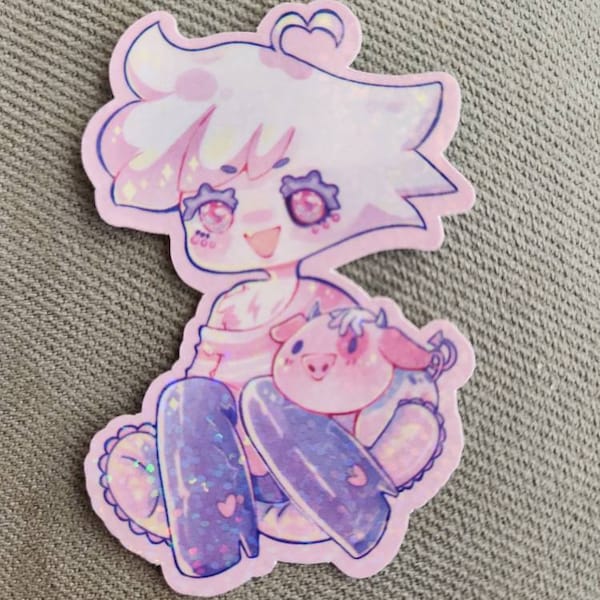 Squished Adam Chibi Hazbin Hotel | Decal Die Cut Vynil Sticker - Etsy