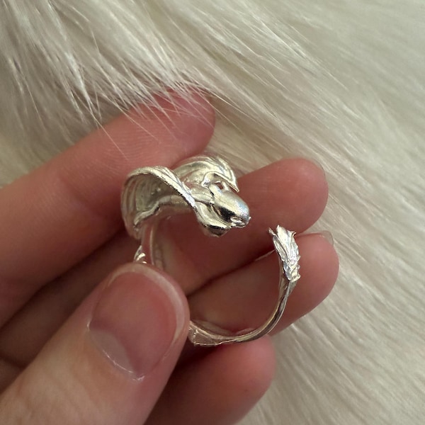 EXCLUSIVE How to Train Your Dragon Silver Ring, Adjustable Toothless ...