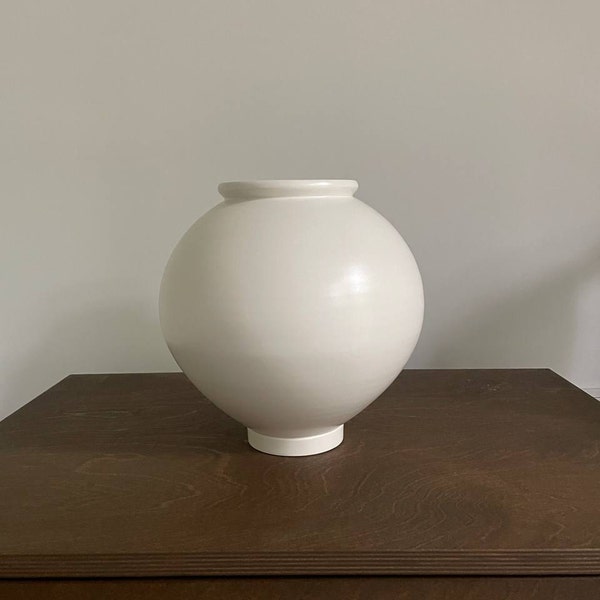 Handmade Korean Big Moon Jar Matt Korean Moon Jar - Etsy