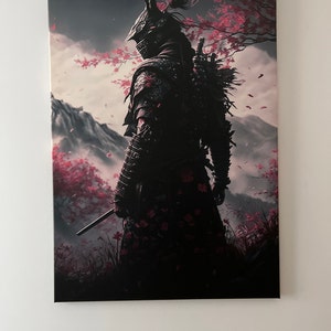 Golden Samurai Wall Art Golden Samurai Painting Samurai Wall Art for ...