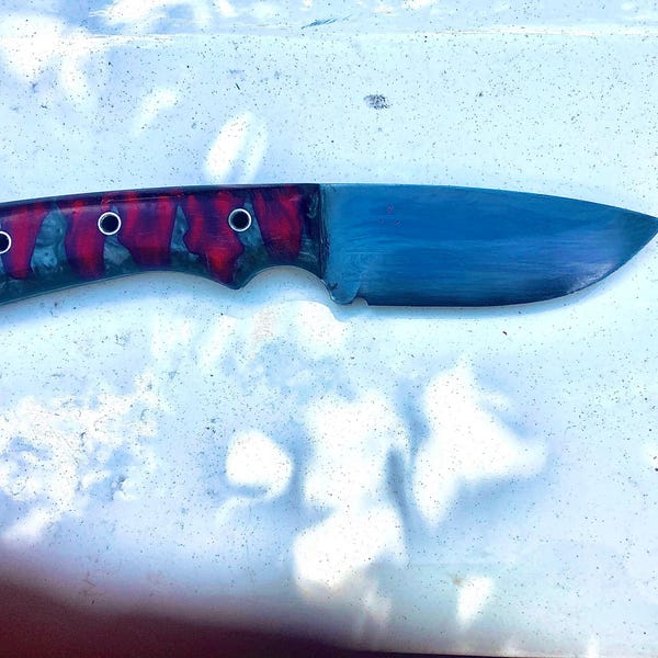 Turquoise & Copper Composite Knife Handle Block (6153) - Etsy