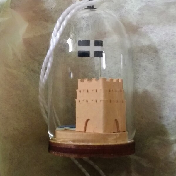 Cornish Flag, Chough and Coat of Arms Miniature Hanging Glass and Paper ...