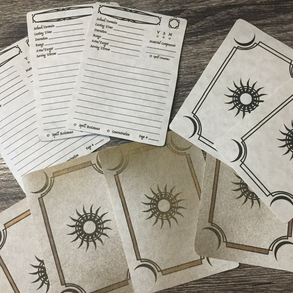 Spellbook Pages • Printable • Dungeons and Dragons, Pathfinder ...
