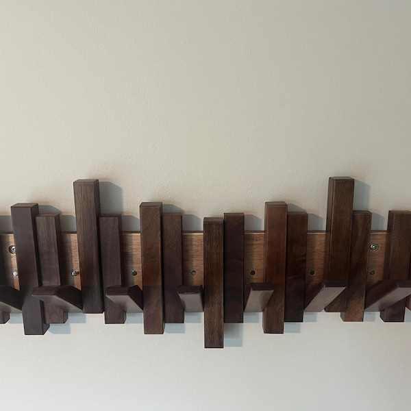 Solid Wood Entryway Hanger,mounted Piano Coat Rack,unique Doorway Piano ...