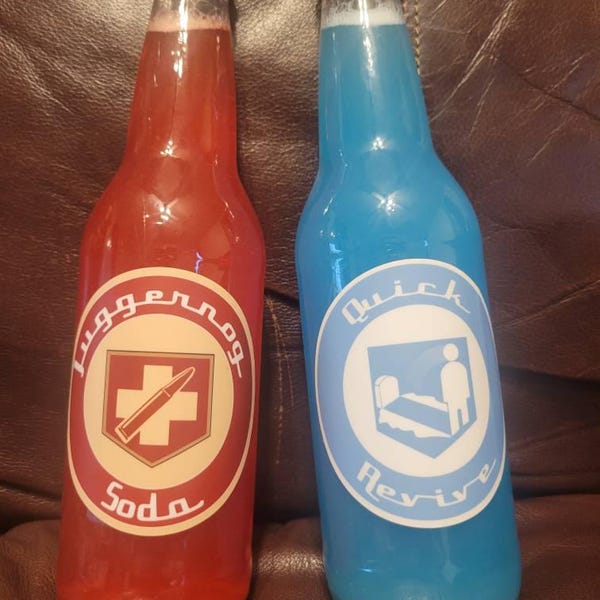 Zombies Perk Bottle Stickers (individual) - Etsy