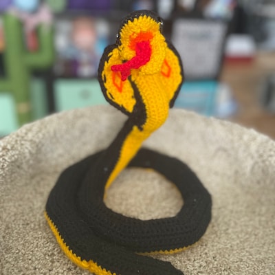 Cobra Crochet Pattern, Snake Crochet Pattern, Crochet Snake Amigurumi ...