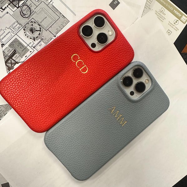 Red Initial iPhone Case Personalised for iPhone 16,iphone 15,14,13,12 ...