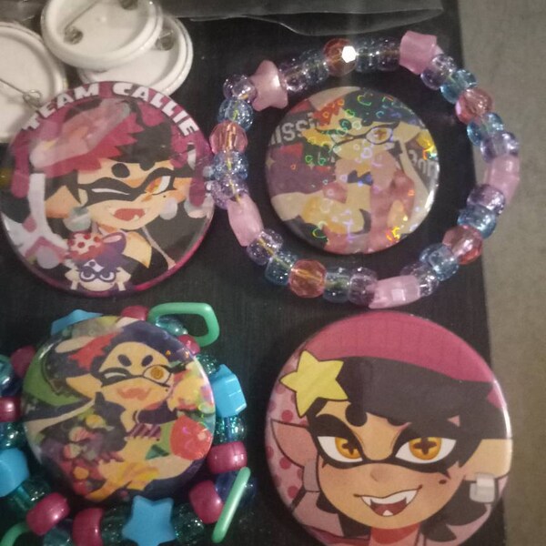 Splatoon Buttons LARGE - Etsy